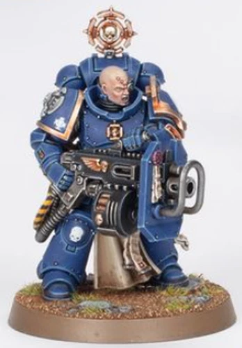 SPACE MARINES COMPANY Heroes Veteran with Heavy Bolter - Warhammer 40K ...