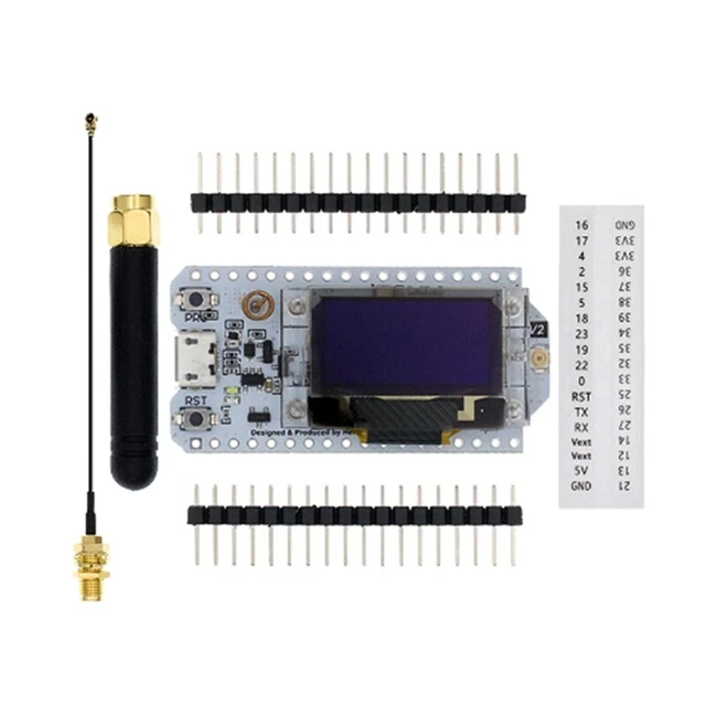 1X(SX1276 SX1278 ESP32 LoRa 868MHz/915MHz 0,96 Pouces éCran OLED Bleu ...