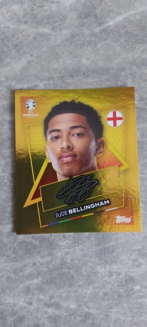 TOPPS EURO 2024 sticker Rare Gold Jude Bellingham Signature ENG SP EUR ...