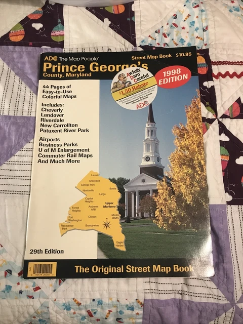 ADC PRINCE GEORGE'S COUNTY, MARYLAND: STREET MAP BOOK 1998 By The Map ...