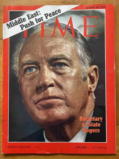 TIME MAGAZINE 1970 Secretary Rogers Hiroshima Palestine Israel New York ...