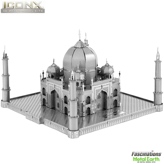 METAL EARTH ICONX Taj Mahal 3D Laser Cut DIY Model Building Kit Puzzle ...