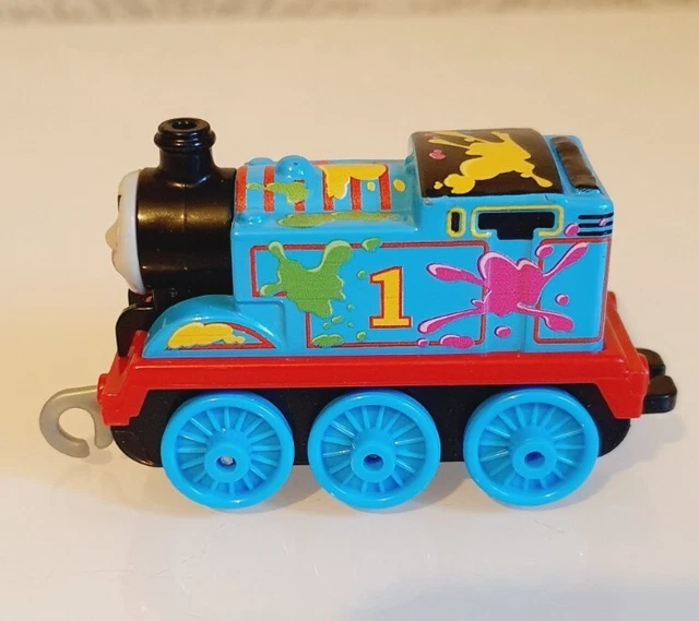 THOMAS & FRIENDS Paint Splat Thomas Track Master Push Along Diecast ...
