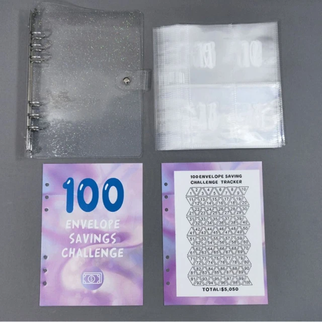 PU 100 ENVELOPE Challenge Binder Paper Budget Binder Couples EUR 15,79 ...