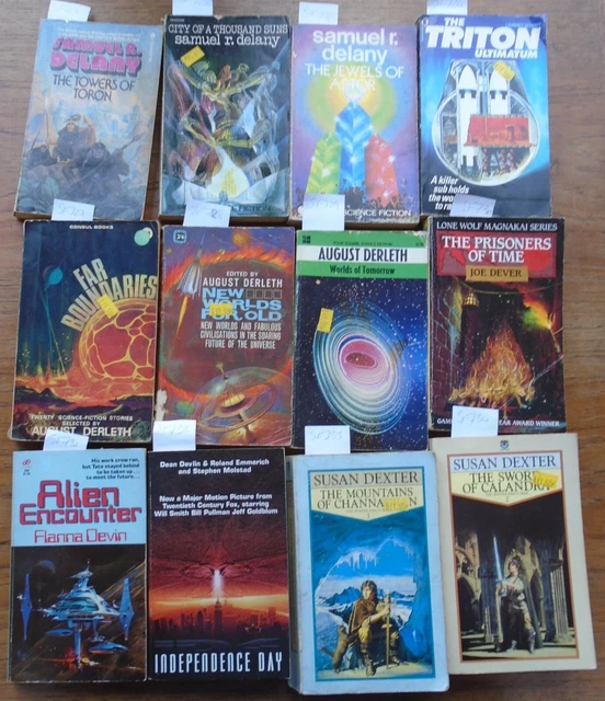 [54]JOB LOT 12 x Sci-Fi Delany Derleth Dever Devin Devlin Dexter £10.00 ...