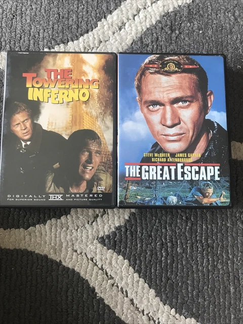 THE TOWERING INFERNO & The Great Escape DVD’s (Steve McQueen) £3.76 ...