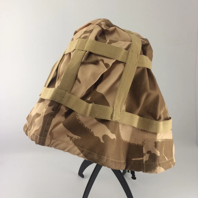 BRITISH ARMY DESERT DPM Camouflage Mk 6 Tactical Scrim Combat Helmet ...