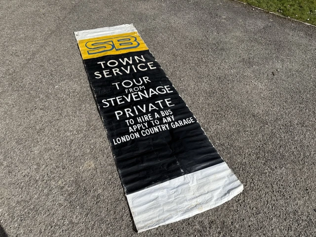 ORIGINAL LONDON COUNTRY Bus Destination Blind - Stevenage Superbus An ...