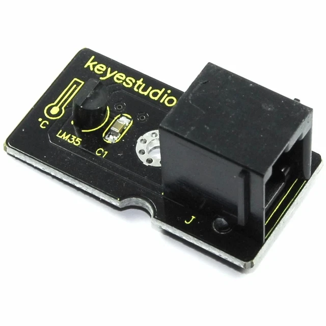 KEYESTUDIO EASY-PLUG LM35 Temperature Sensor Module KS-123 Analog Flux ...
