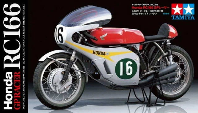 TAMIYA 14113 HONDA RC166 50th Anniversary 1:12 Bike Model Kit £49.95 ...
