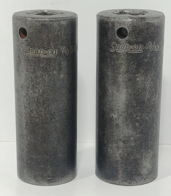 SNAP ON 2PC Set Deep Impact Sockets 1/2-in Drive SIM280 7/8-in SIM300 ...