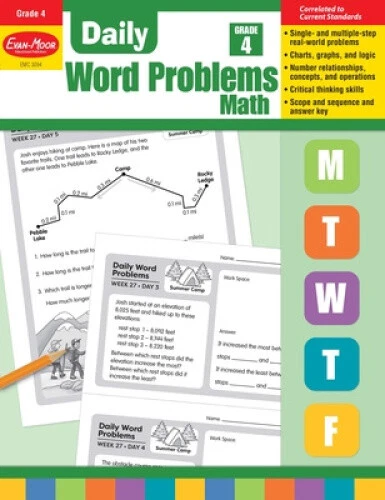 DAILY WORD PROBLEMS Math, Grade 4 Teacher Edition (Daily Word Problems ...
