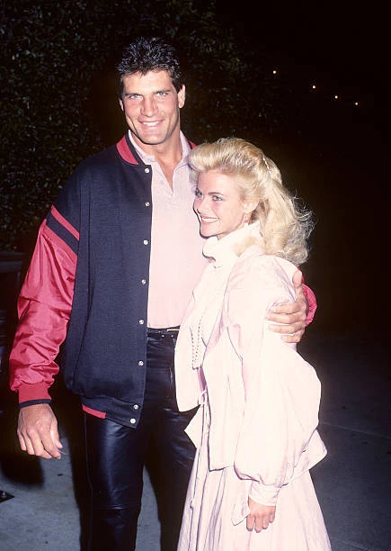 ACTRESS LAGENA HART boyfriend actor Daniel Greene at Falcons Cr - 1986 ...