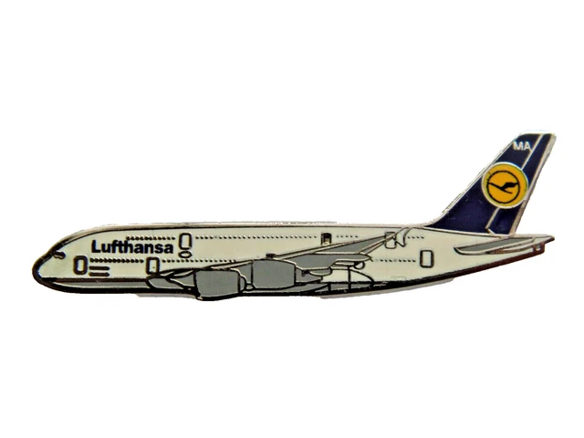 LUFTHANSA AIRBUS A 380 Flugzeug D-AIMA Luftfahrt Airline Pin Badge ...