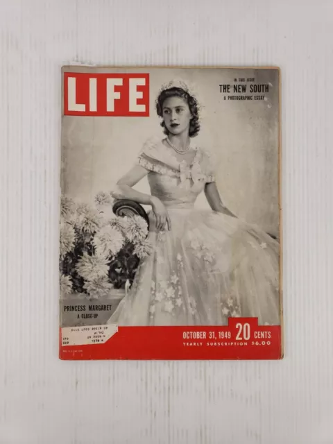 LIFE MAGAZINE OCTOBER 31, 1949; Princess Margaret, The New South, Smith ...