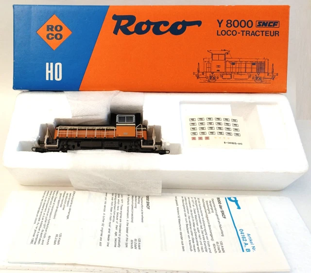 ROCO : LOCOTRACTEUR Y8000 dans sa BO et planche de décalcomanies - réf ...