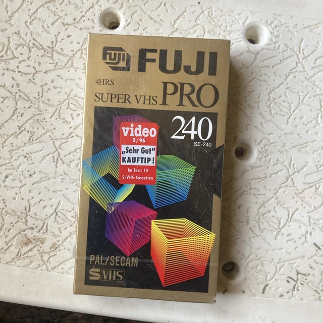 -FUJI S-VHS SUPER VHS Video-Cassette PRO 240 Originalverpackt ...