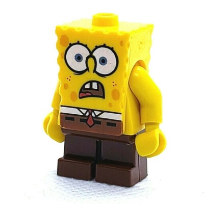 LEGO MINIFIGURE SPONGEBOB Shocked Look bob007 Spongebob Squarepants £5. ...
