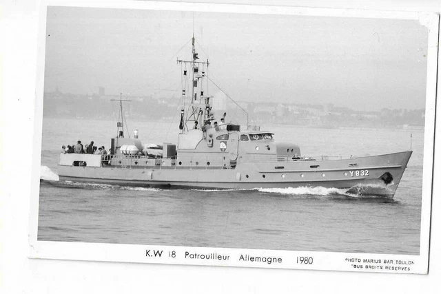 BATEAU MARINE DE Guerre Navire Patrouilleur Kw 18 Allemagne EUR 1,50 ...
