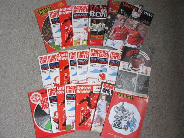 MANCHESTER UNITED FOOTBALL programmes - 1960's - 2000 £6.00 - PicClick UK