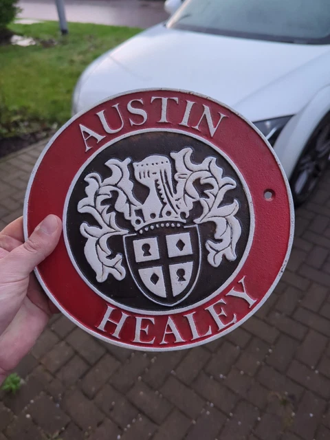 AUSTIN HEALEY - Heavy Cast Iron Sign Plaque Vintage Retro - Allegro ...