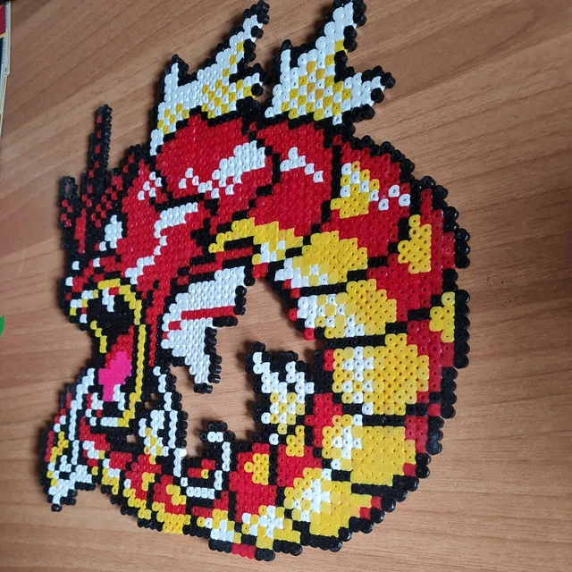 POKEMON SHINING GYARADOS Sprite Gold/Silver Pixel Art Pearl Beads ...