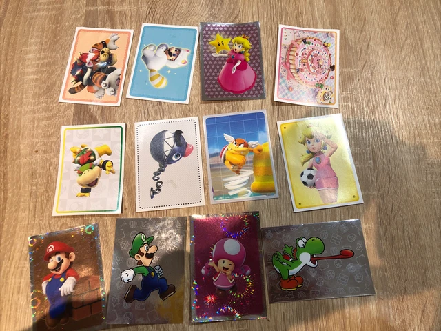 LOT DE 12 Cartes Super Mario. 14, 28, 46, 53, 59, 97, 117, 143. M1, M3 ...