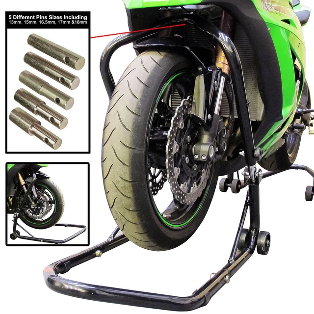 TECH7 FRONT HEADSTOCK Fork Lift Motorcycle Wheel Paddock Stand 5 Lift ...