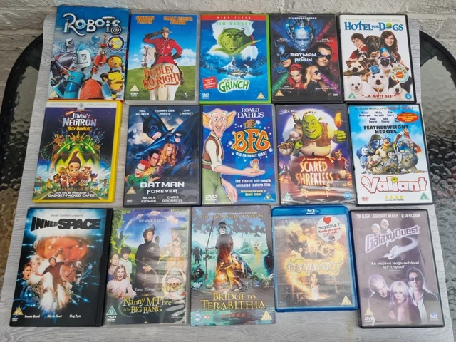 15 X KIDS/CHILDRENS/FAMILY DVD Bundle, Robots ,batman,inkheart ,the Bfg ...