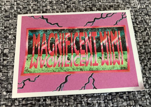 MAGNIFICENT MIMI LOGO Super Stars Of Wrestling 1991 Sticker Edizioni ...
