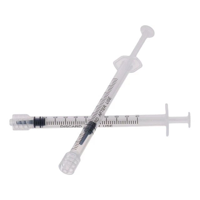 PLASTIC SYRINGES FOR Pets 1ml Luer Lock Syringe Liquids $11.30 ...