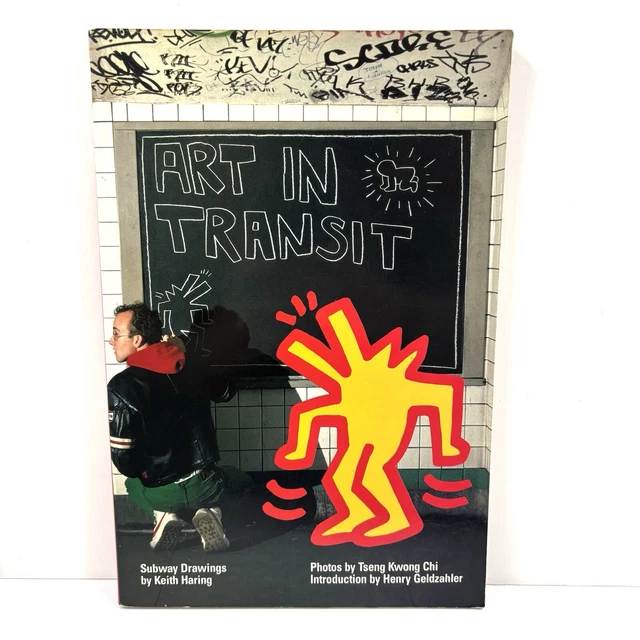 KEITH HARING ART in Transit Book Subway Drawings 1984 1st Ed Graffiti ...