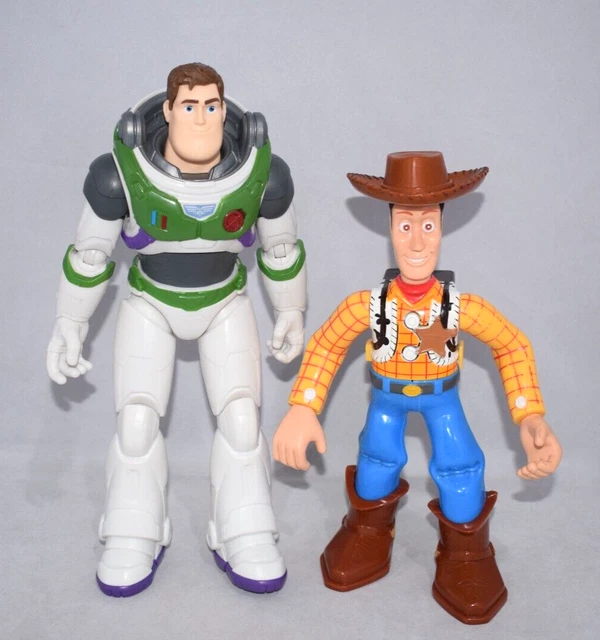 DISNEY TOY STORY 2021 Space Ranger Alpha Buzz Lightyear & Woody Figures ...