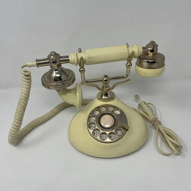 VINTAGE VICTORIAN FRENCH Style Rotary Dial Phone Model DP-320 Mura Corp ...