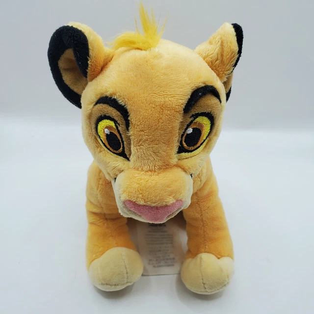 DISNEY STORE THE Lion King Simba Plush Young Cub Stuffed Animal Soft ...