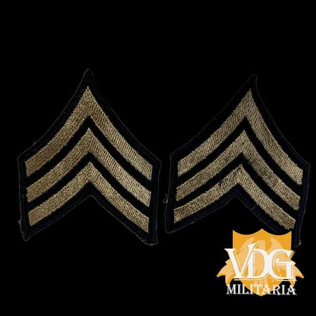 WW2 WWII US Army Sergeant SGT NCO Rank Insignia Chevron Set #P706 £9.70 ...