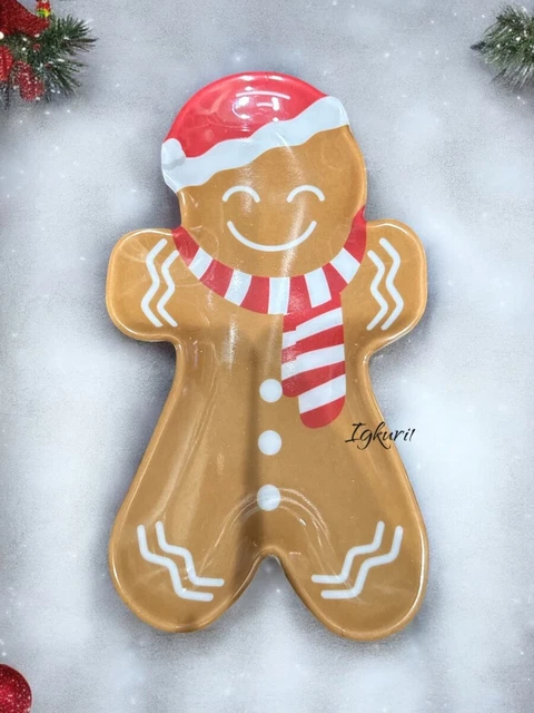 NEW COOK WITH Color Christmas Gingerbread Man Spoon Rest $11.00 - PicClick