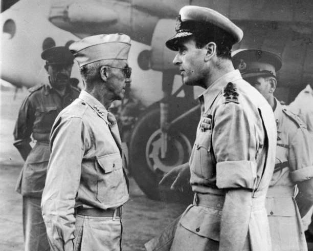 SUPREME ALLIED COMMANDER South East Asia Admiral Lord Louis Mountb- Old ...
