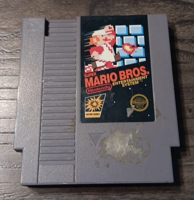 NINTENDO NES ORIGINAL Super Mario Bros (5-Screw) Entertainment System ...