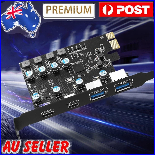 PCIE EXPANSION CARD 2*USB A Port+2*USB C Port/USB3.2 GEN1 Expansion ...
