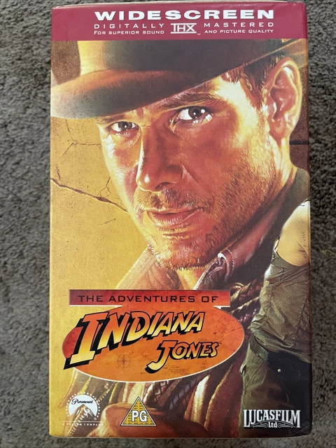 INDIANA JONES VHS Box Set Temple Of Doom, Raiders Of The Lost Ark, Last ...