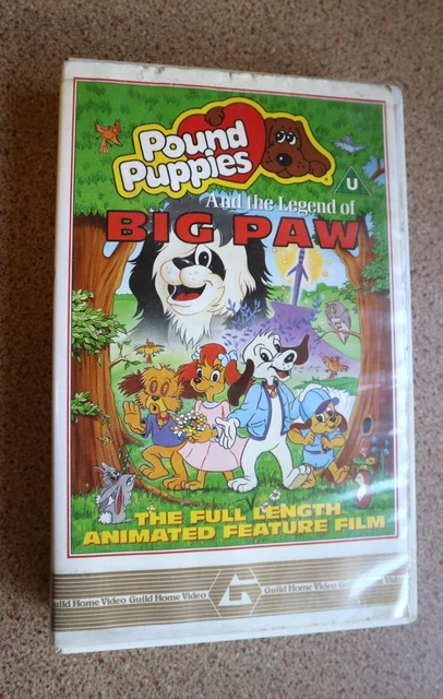 POUND PUPPIES AND the Legend Of Big Paw UK PAL VHS Ex Rental Big Box ...