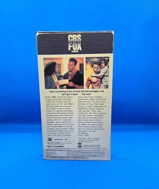 COMMANDO VHS (1985) - Arnold Schwarzenegger - CBS Fox Video - Action ...