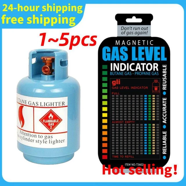 PROPANE BUTANE LPG Fuel Gas Tank Level Indicator Magnetic Gauge Bottle ...
