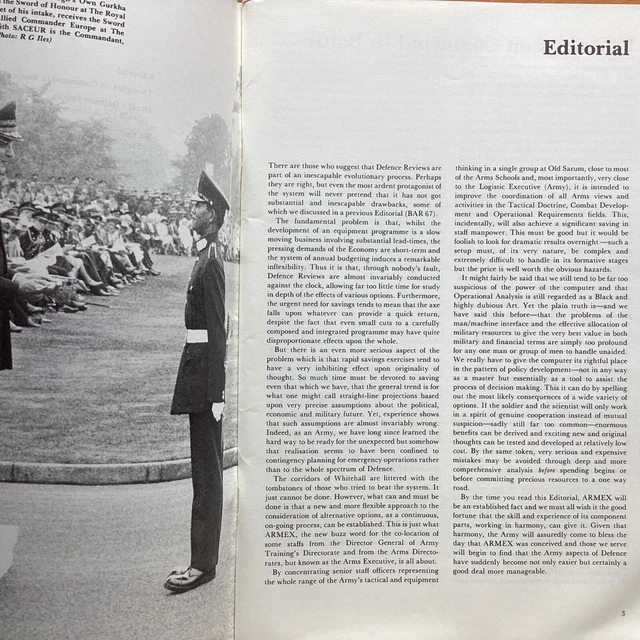 ORIGINAL BRITISH ARMY JOURNAL: “BRITISH ARMY REVIEW” incl BAOR Field HQ ...