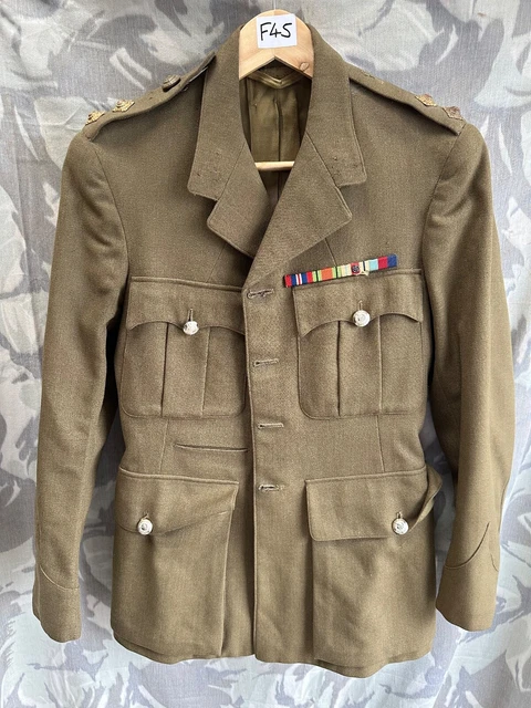 ORIGINAL WW2 BRITISH Army Service Dress Uniform Jacket - Royal ...
