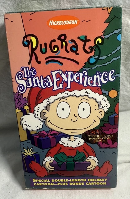 RUGRATS VHS THE Santa Experience 1996 Nickelodeon Orange Tape Christmas ...