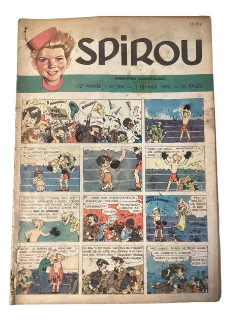 ANCIENNE REVUE SPIROU Vintage Bande Dessinée Livre Pas Lucky Luke Astérix 1949 EUR 4,00 ...