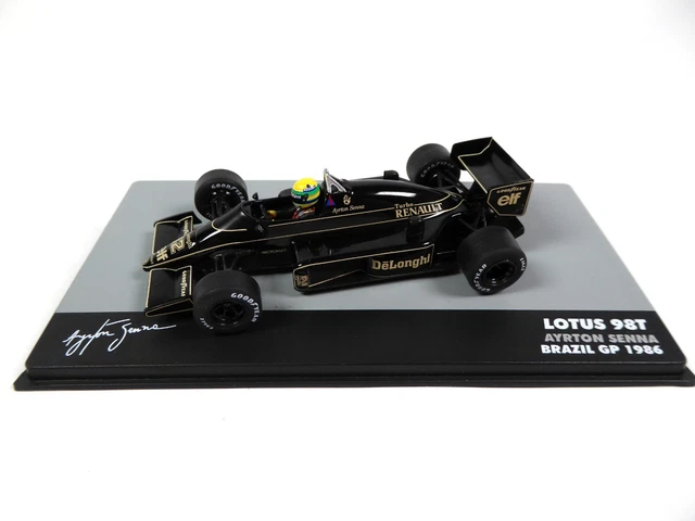 FORMULE 1 LOTUS 98T Ayrton Senna Brazil GP 1986 - 1/43 Voiture F1 711 ...