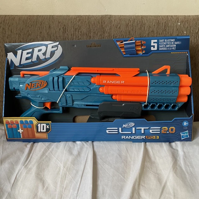NERF ELITE RANGER 2.0 Dart Blaster PD-5 Outdoor Toy Gun For Kids New ...